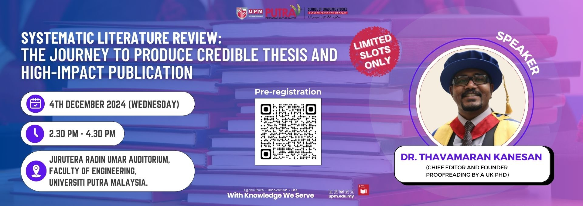 2024 PUTRA SARJANA SEMINAR: Systematic Literature Review: The Journey ...
