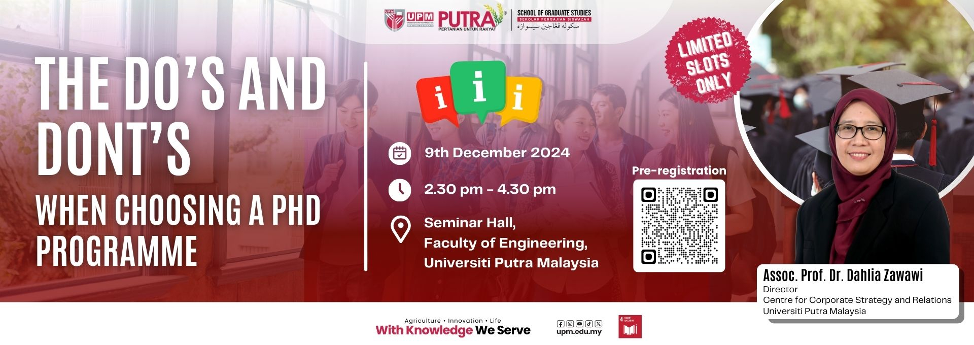 SEMINAR PUTRA SARJANA DR DAHLIA